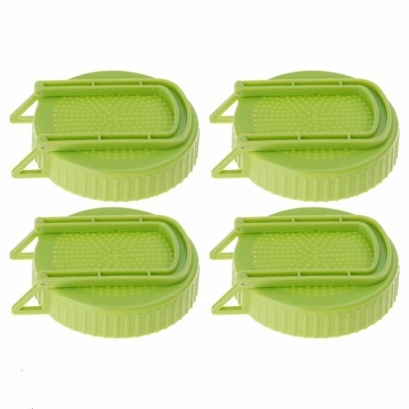 Банка-каменщик с широким горлышком, кронштейном, крышкой для проращивания, горлышком-набор из 4