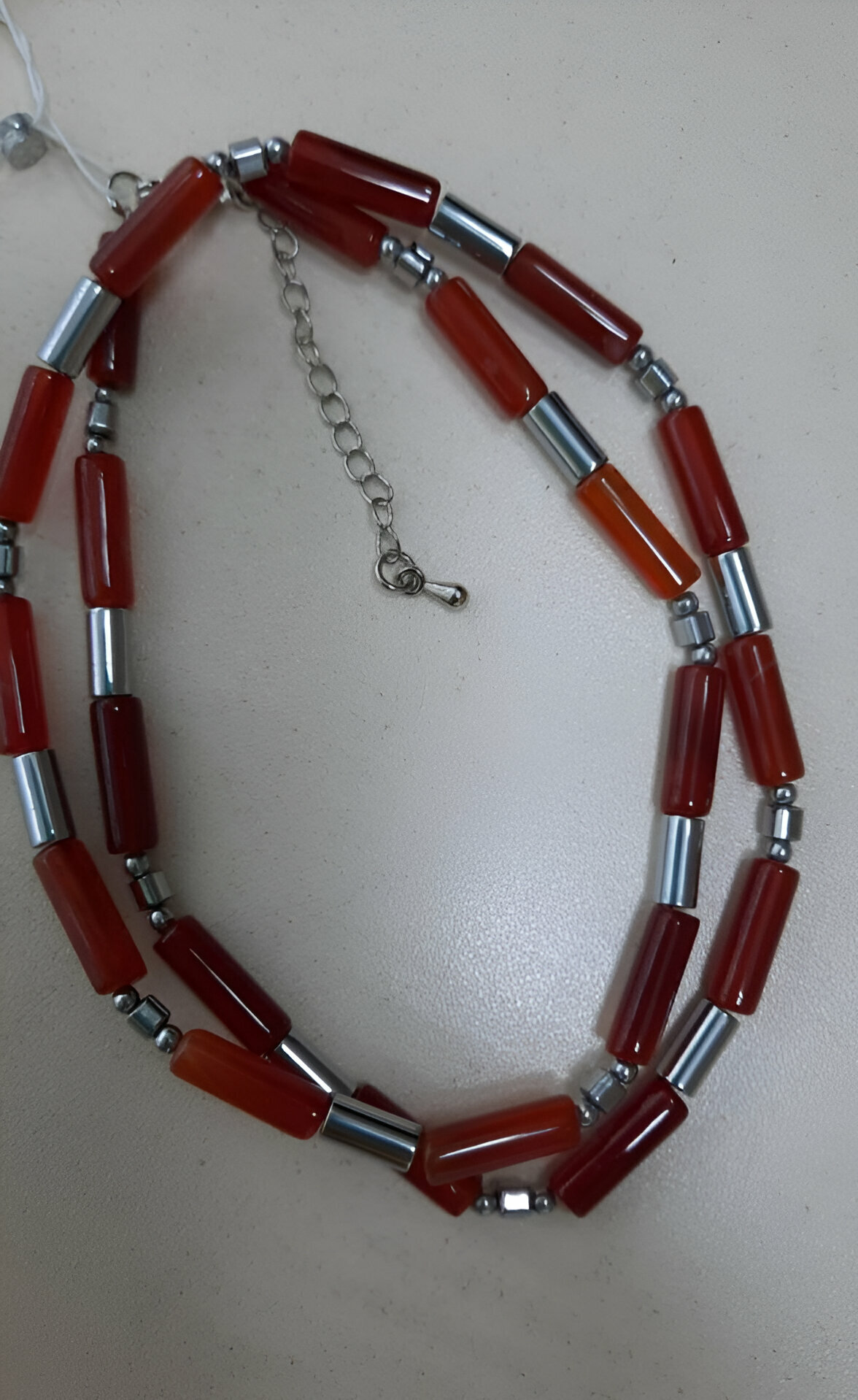 Колье, гематит, сердолик