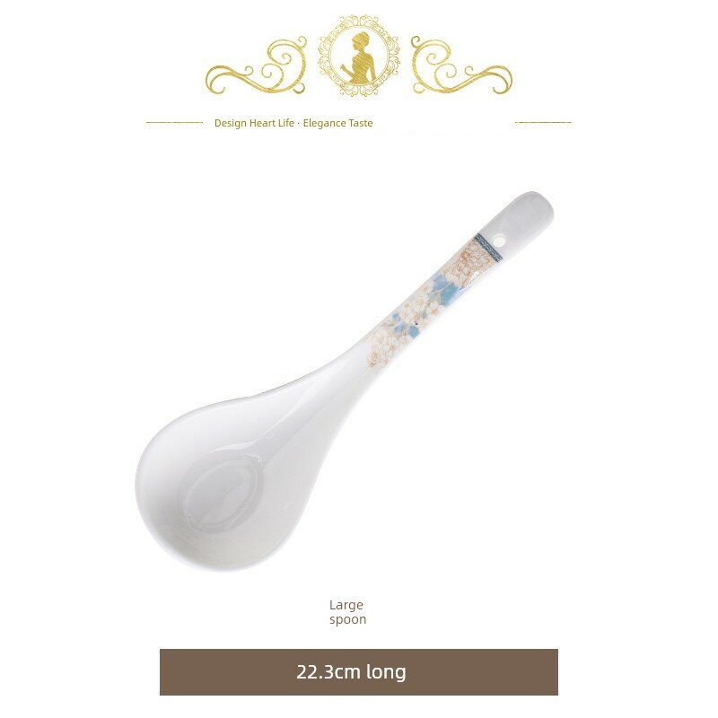 Новый набор посуды 2025 года: тарелки и миски из костяного фарфора Jingdezhen, легкий люкс для дома, идеально для