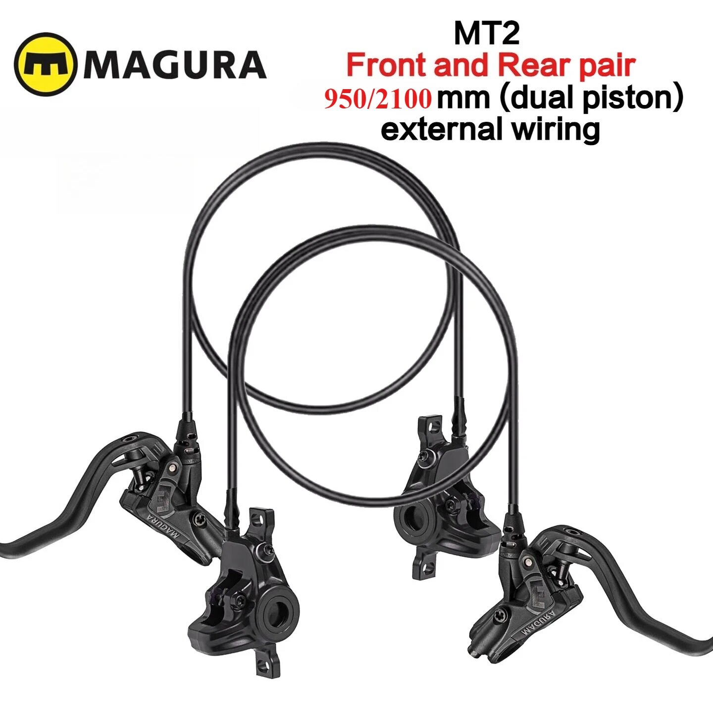 MAGURA MT2 Тормозная система 2 поршня Front and Rear pair