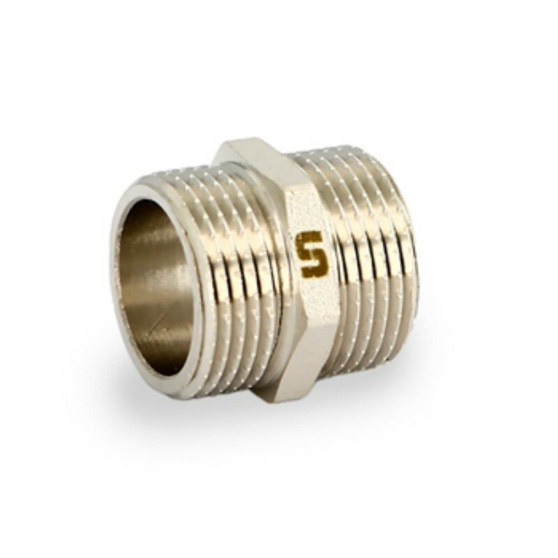 Ниппель резьбовой 1" 1/4 (НР) никель UNI-FITT OPTIMAL (600N5501)
