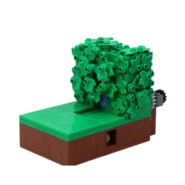 Строительные блоки MOC: Гомер, пятящийся в кусты — технический строительный блок, подарок своими руками на дни рождения, Рождество и другие праздники, подходит для взрослых.