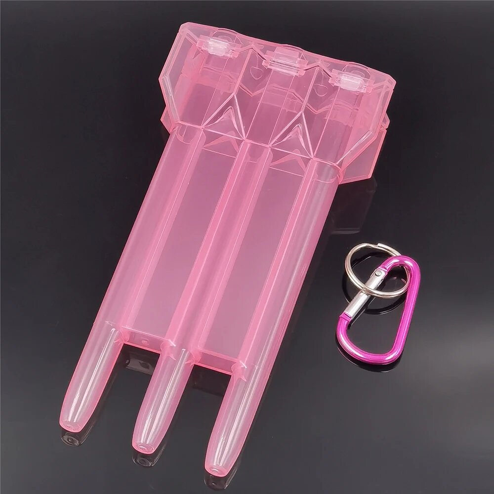 Прозрачный чехол для дартс 3 слота Розовый, Pink