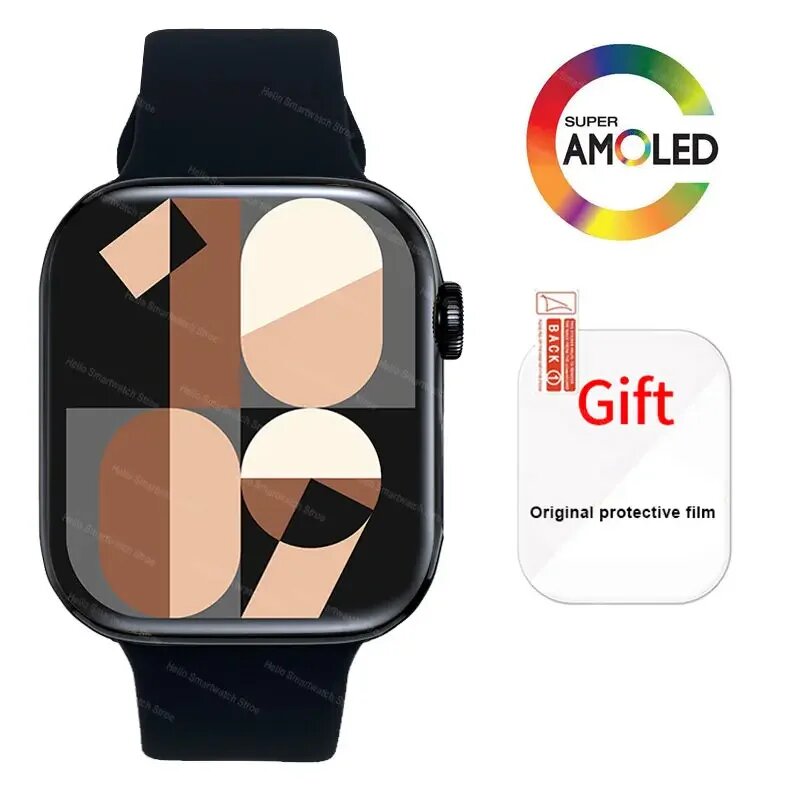 Smartwatch 2025 New Hello Watch 4 Mini Series 11 42mm AMOLED 4G ROM GPS NFC DeepSeek Compass Clock Bluetooth Call Watches Women