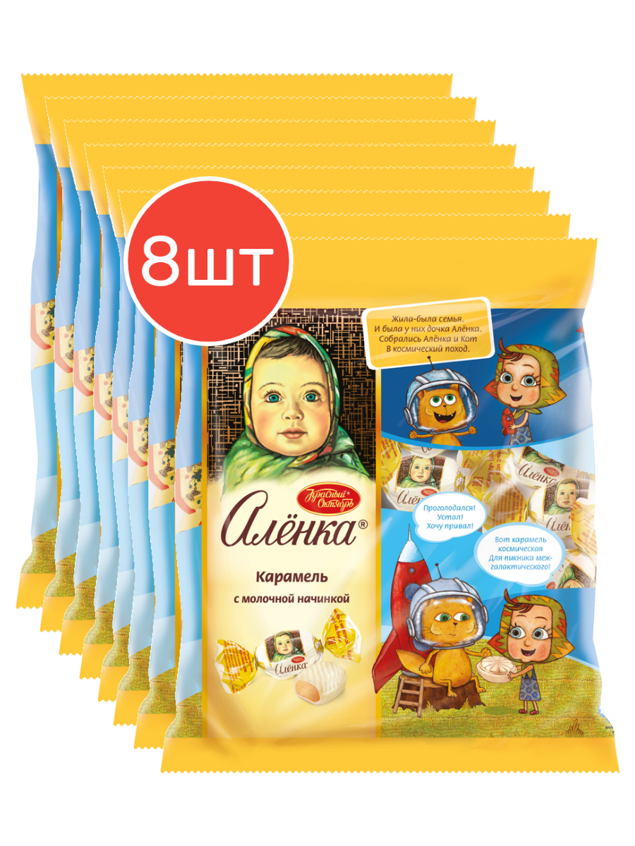 Карамель Аленка Красный Октябрь 250 гр 8шт