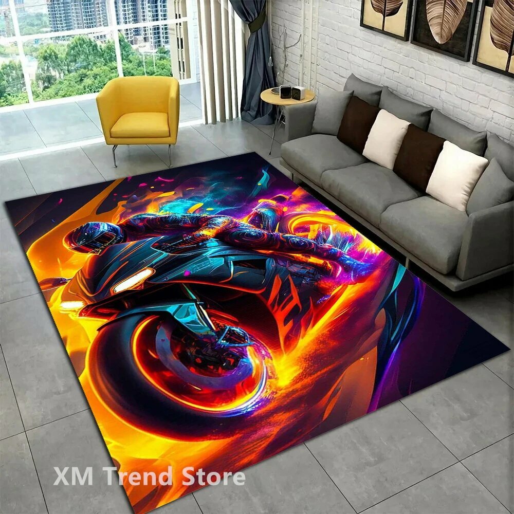 3D печать гоночный мотоцикл ковёр