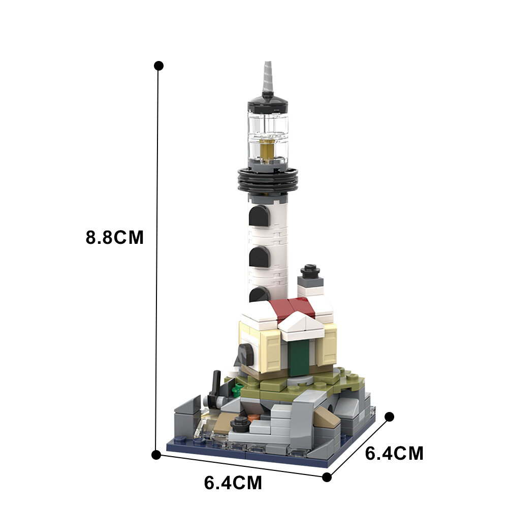 MOC-125439 Мини-маяк, игрушечный строительный блок Мини-маяк, совместимый с LEGO, Прямая поставка
