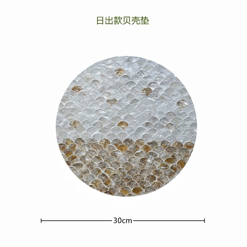 Подставка с закатом и ракушкой 30 см, устойчивая к теплу для кухни