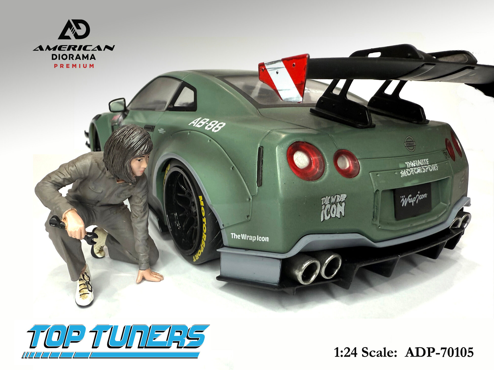 Машинка American Diorama 1:24 3D Series -Top Tuner-5 Resin figurine ornaments Only dolls There is no car model ADP-70105