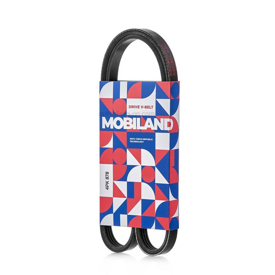 MOBILAND 501240878 ремень поликлиновой! 4PK878\ Mazda 323 1.1-1.6 85>/626 1.6-2.0 85-87