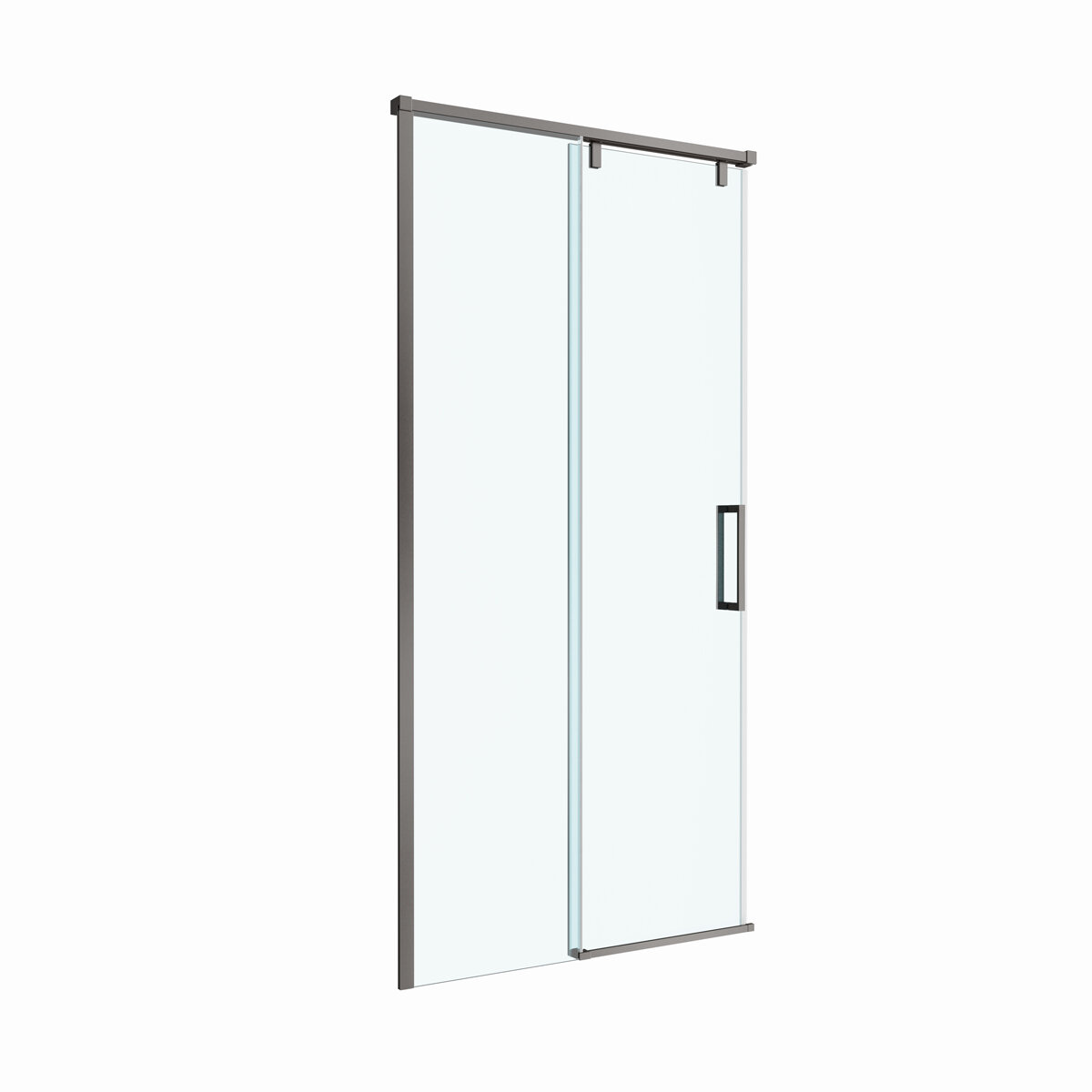 Душевая дверь BelBagno Soft Close-1 200х100 SOFT_CLOSE-1-BF-1-100-C-GM оружейная сталь