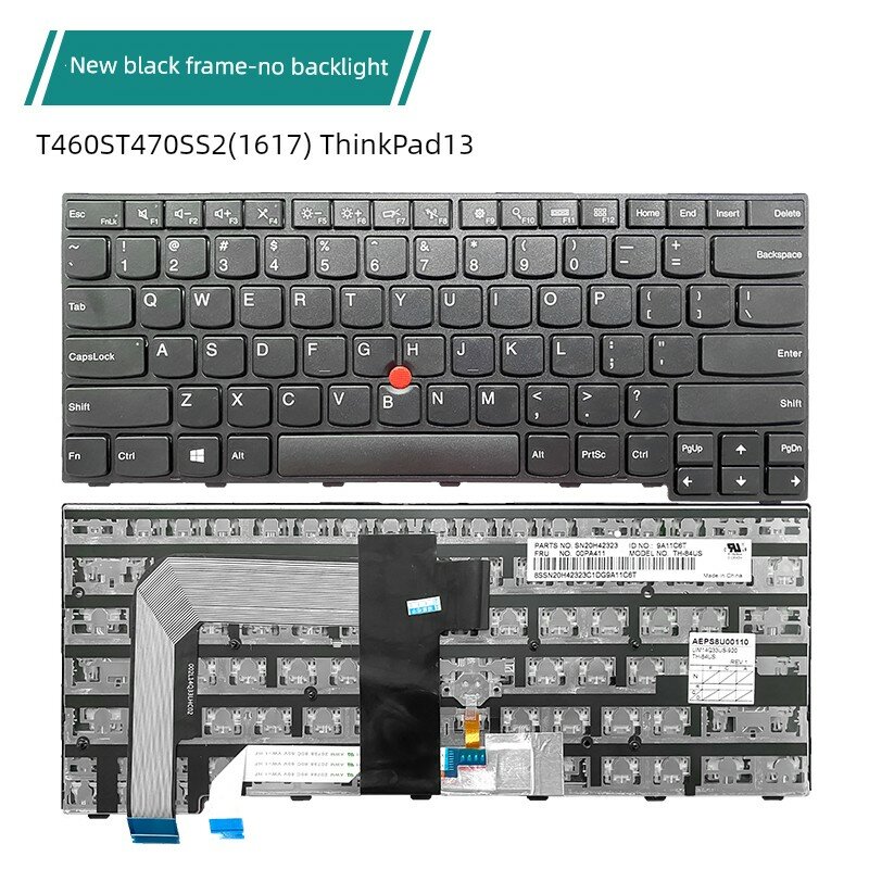 Подходит для клавиатуры ноутбука Lenovo Thinkpad 13 T460S T470S S2 2-го поколения TP00081A/B/S Совершенно новая черная