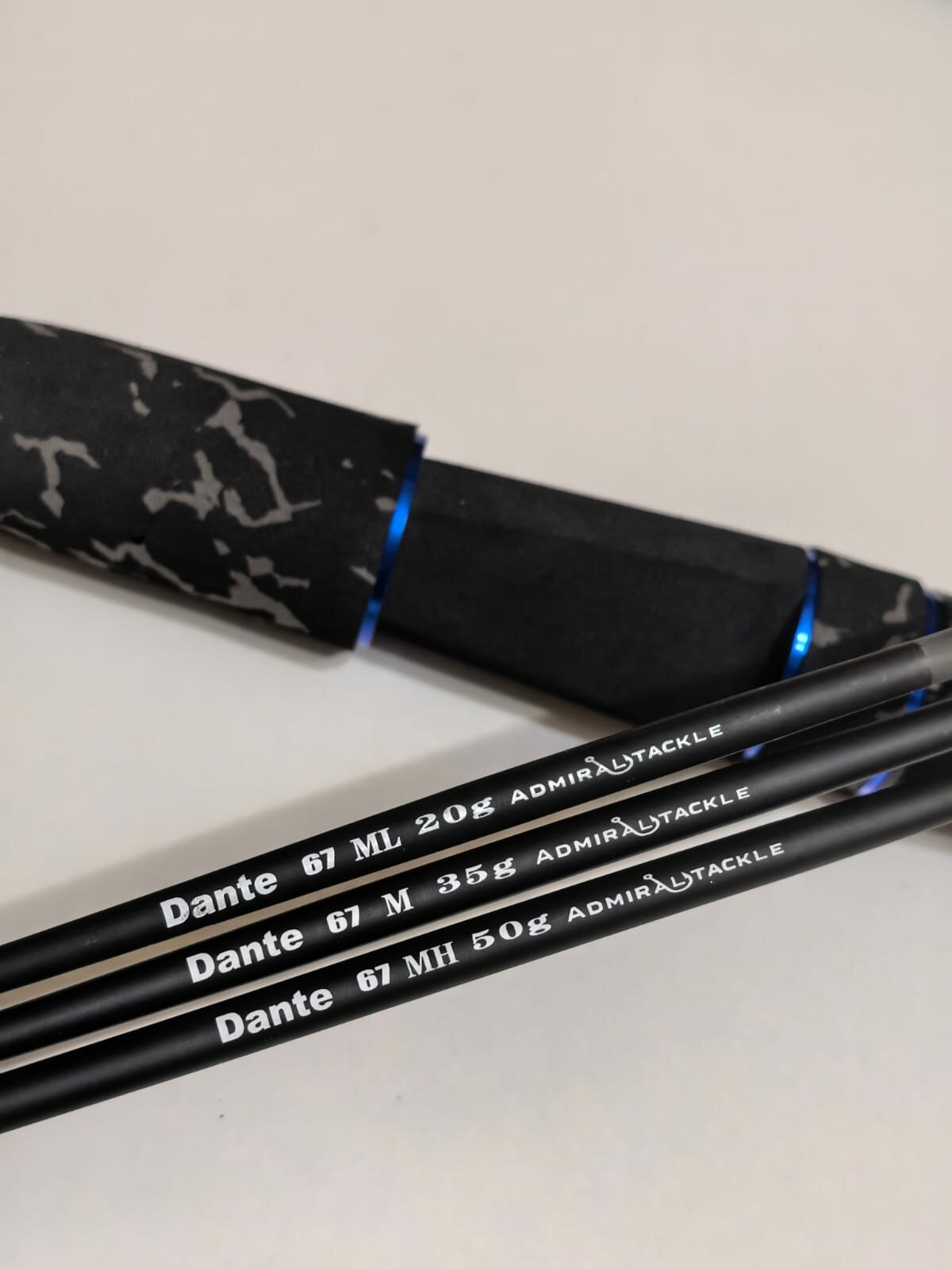 Удочка зимняя с тремя хлыстами 20, 35, 50гр admiral dante 57см for vib spesial