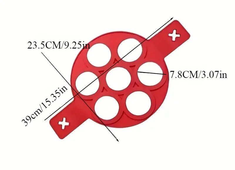 Силиконовая форма для блинов 1pcs