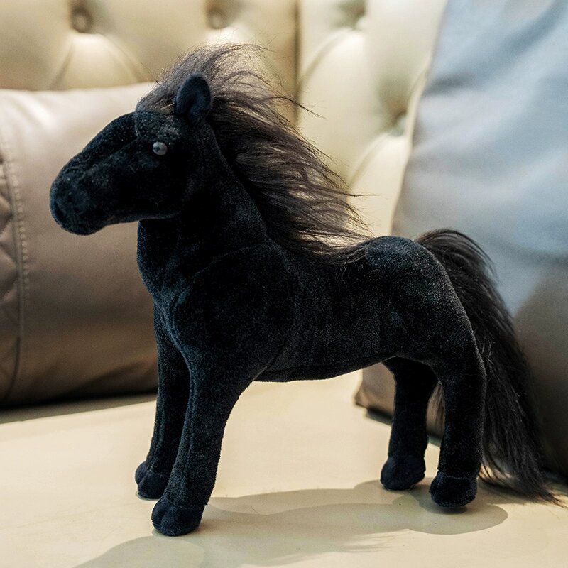 Плюшевая игрушка в виде лошади, кукла-талисман года Лошади, плюшевая игрушка, милая маленькая лошадка, новогодний