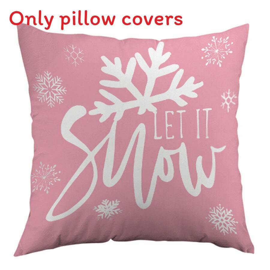 Плюшевый подушка в нордическом стиле короткая шерсть с принтом санта для гостиной размер 40x40см