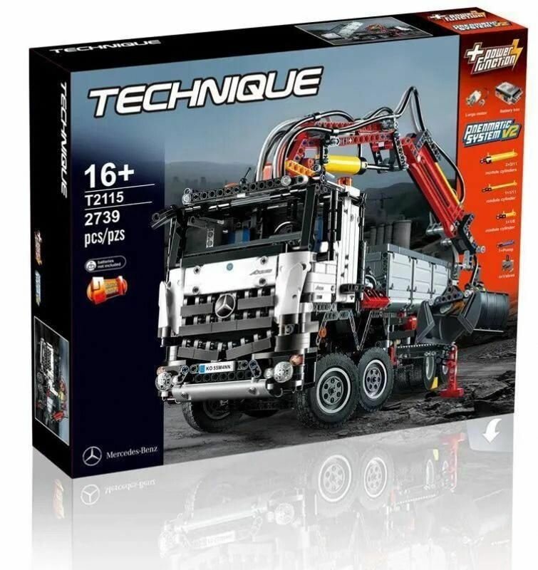 Конструктор Техник "Mercedes-Benz Arocs" 2 в 1 c мотором 2793 детали