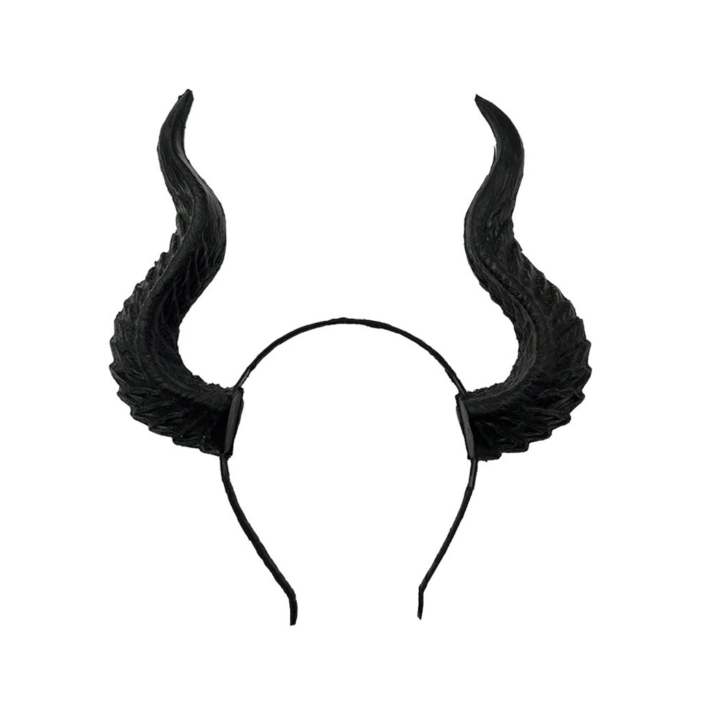 Длинные Ободки из Злого Рога для Взрослого Костюма Devil Horn Deeper Hairhoop Halloween Party Hairpieces