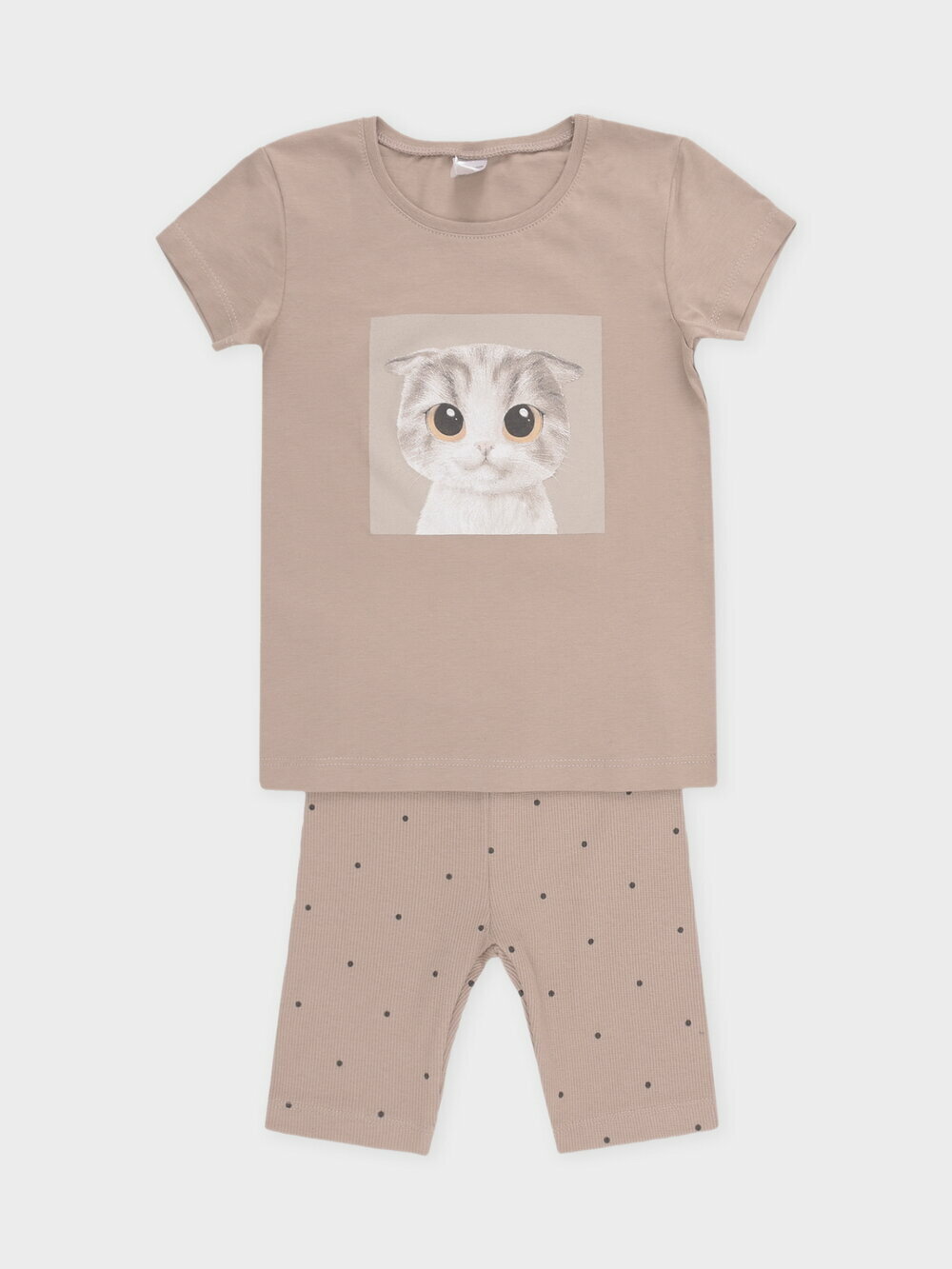 Пижама К 1647-1/беж,точки