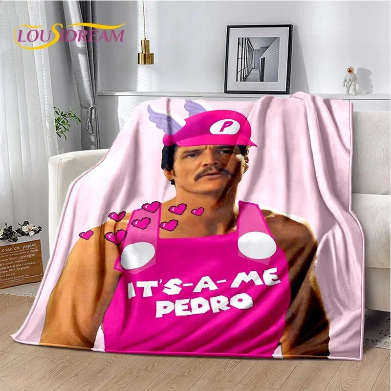 29 Style Pedro Pascal Funny Printing Blanket, Soft Throw Blanket for Home Bedroom Bed Sofa Picnic Travel Office Cover Gifts Kids