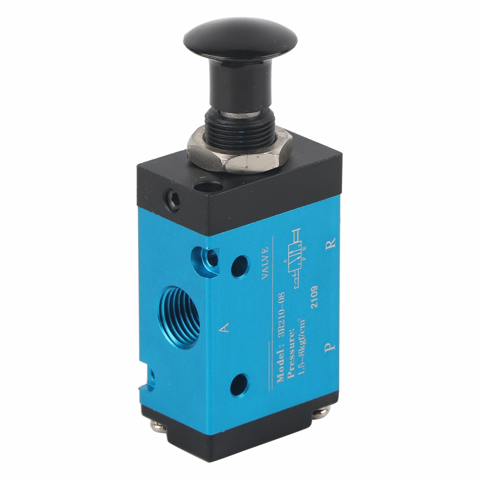 Воздушный клапан Двухпозиционный трехходовой ручной клапан 1/4 дюйма Пневматические компоненты Детали машин 3R210-08