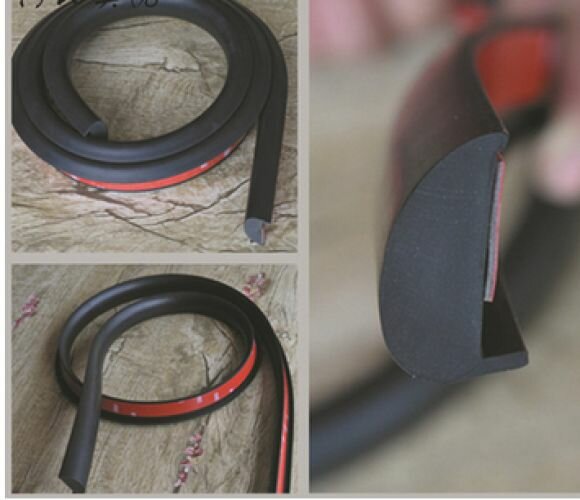 Черные резиновые расширители колесных арок для внедорожников 3M, защита от царапин, молдинги