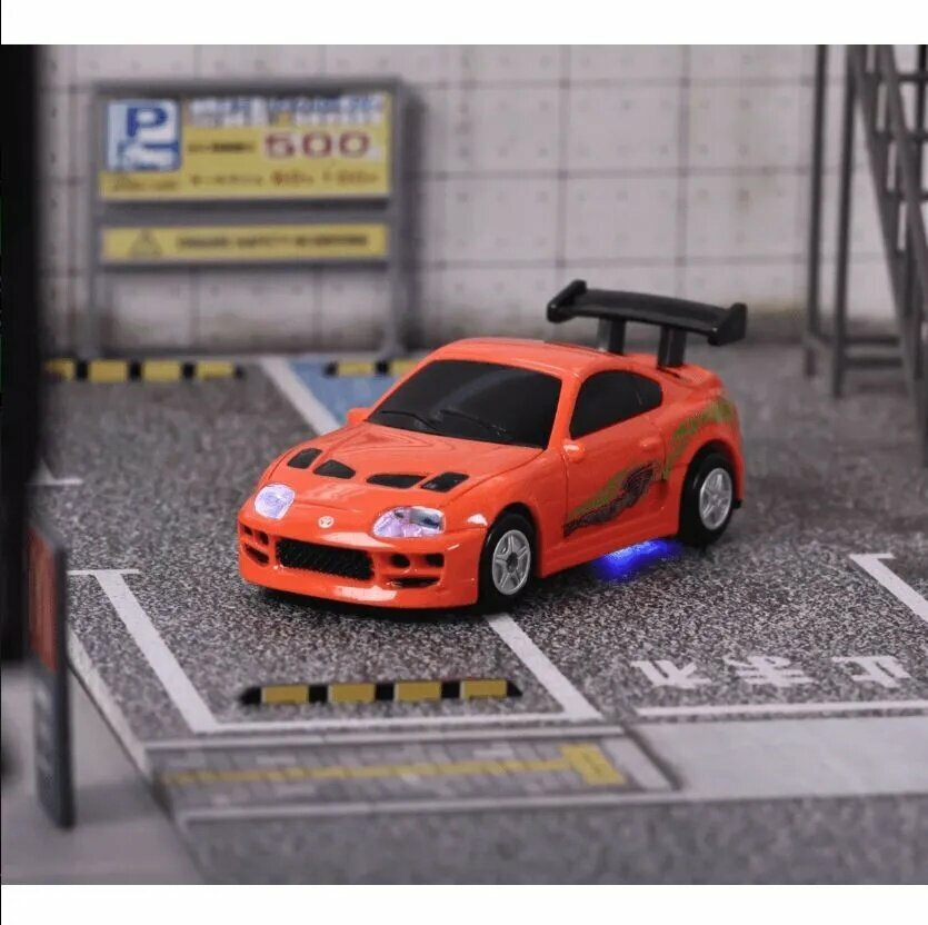 1/64 Полноприводная Дрифт Машинка JDM с Пультом/Скоростная Гоночная Модель/Настольная Игрушка/Toyota Supra