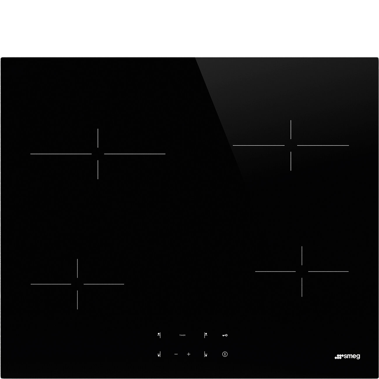 Электрическая варочная панель Smeg SE264TD1, ширина 60 см, Hi-Light, таймер