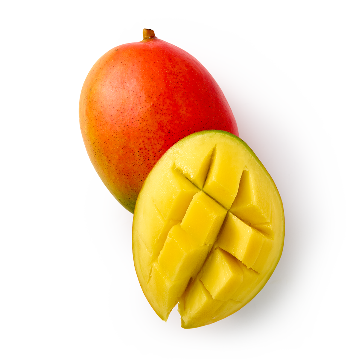 Манго красное, спелое, картонная упаковка, вес 1 кг, от +2 °c до +6 °c