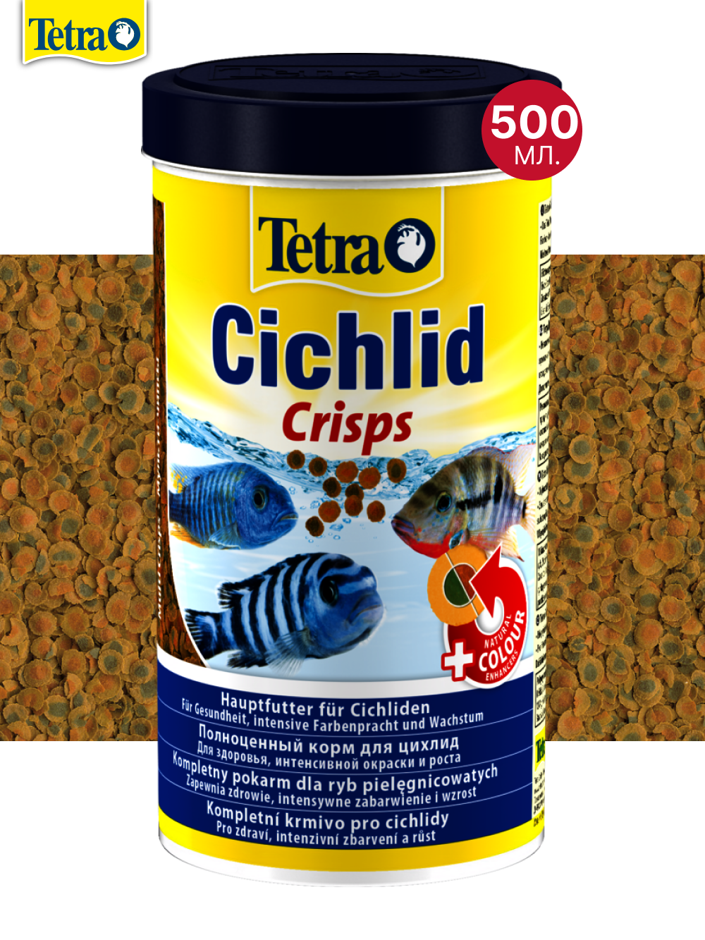 Корм Tetra "Cichlid Pro", чипсы, для цихлид, пресноводные, 500мл