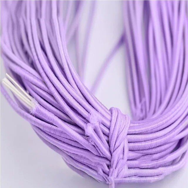Эластичная лента Nylon 2мм 5 метров 25 цветов Сиреневый, light purple, 2Y