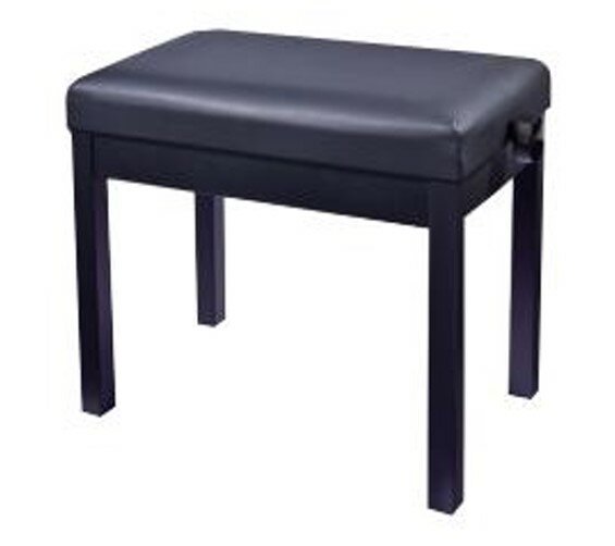 HY-TM20-SATIN-BLACK Банкетка, матовый черный, искусственная кожа, Rin