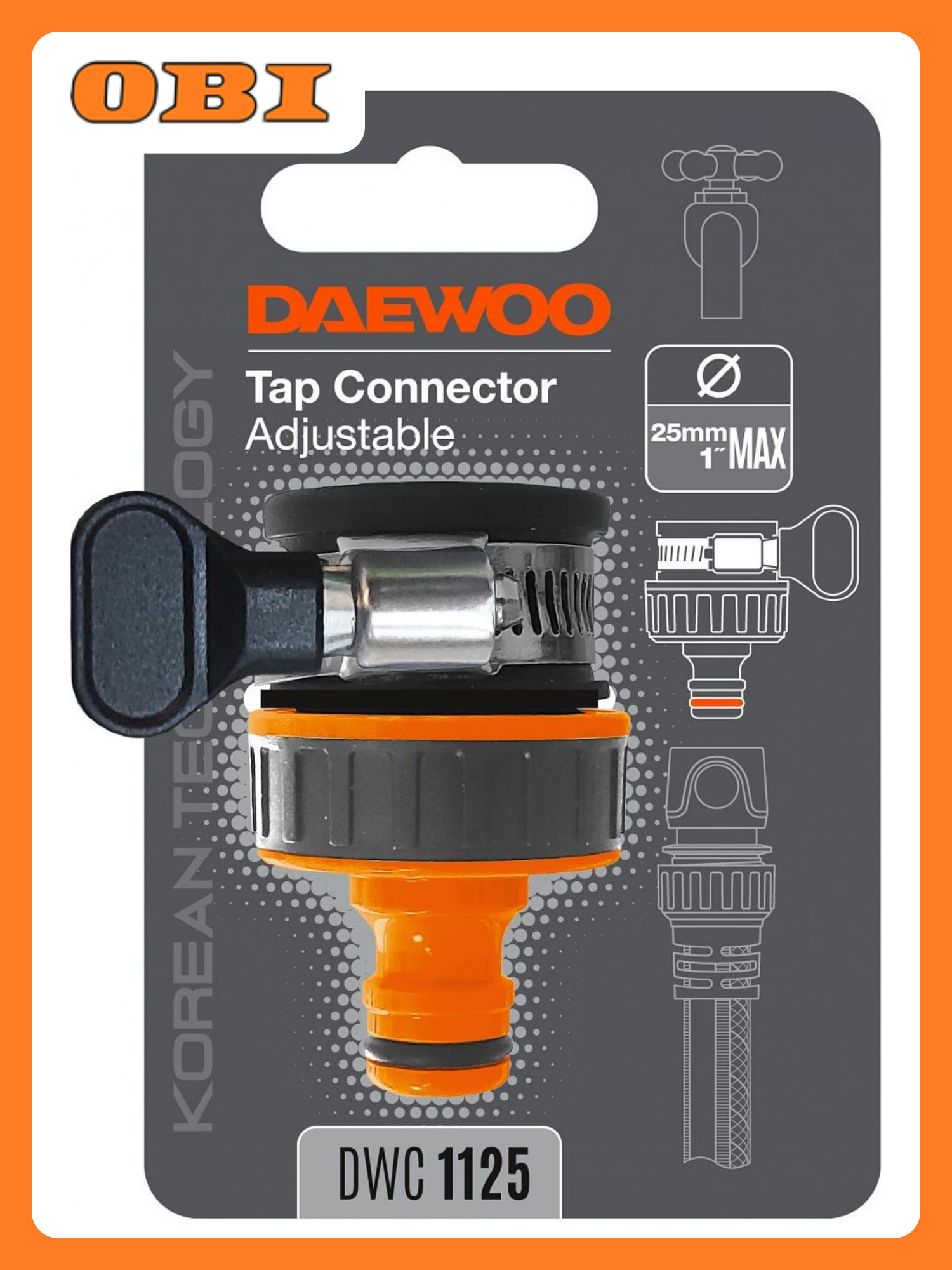 Адаптер для крана безрезьбовой Daewoo DWC 1125 до 1" (33,3 мм)