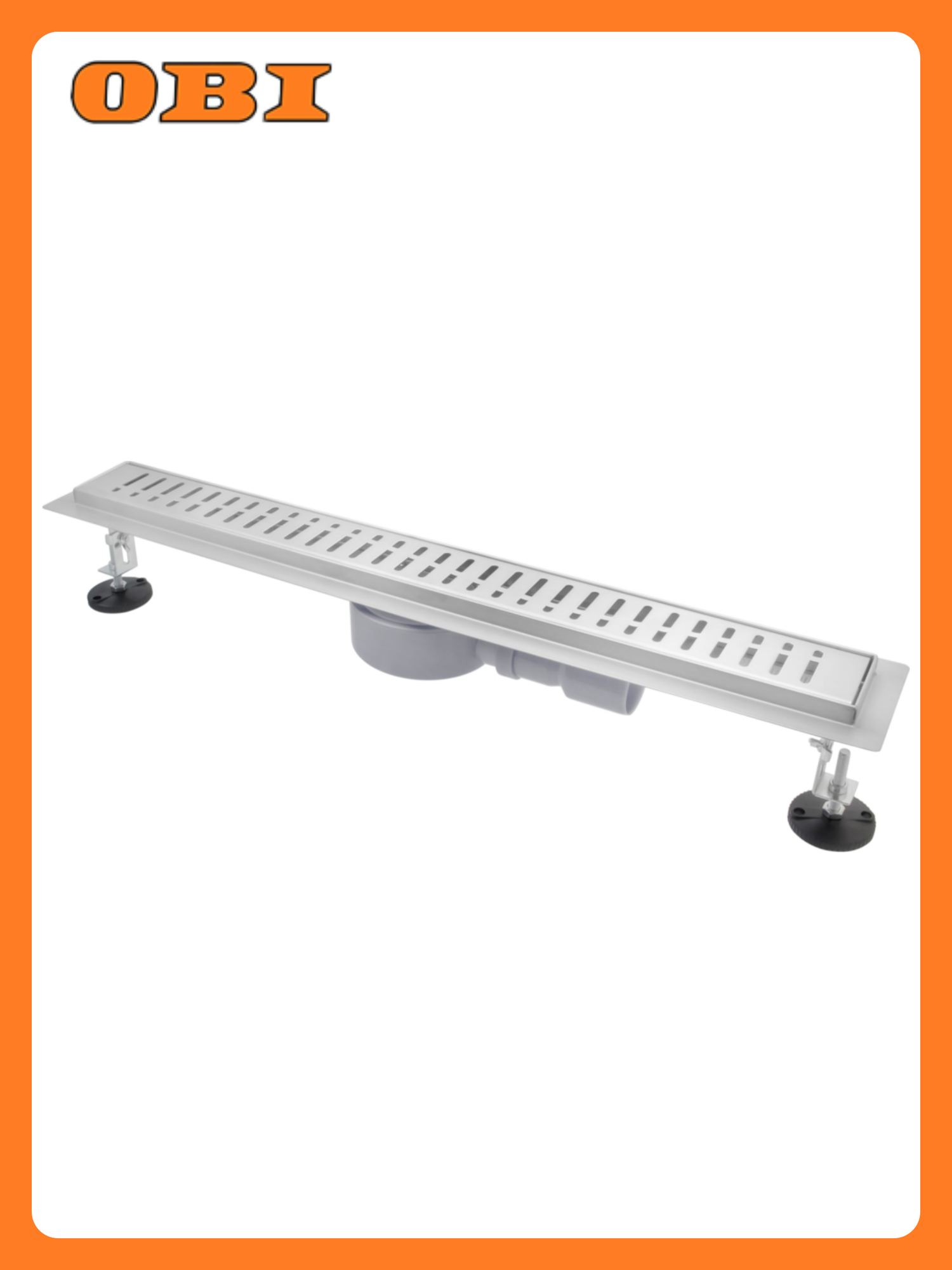 Трап линейный MPF 650х70мм нерж. сталь AISI304, решетка, комб. затвор, поворотный сифон D40/50мм