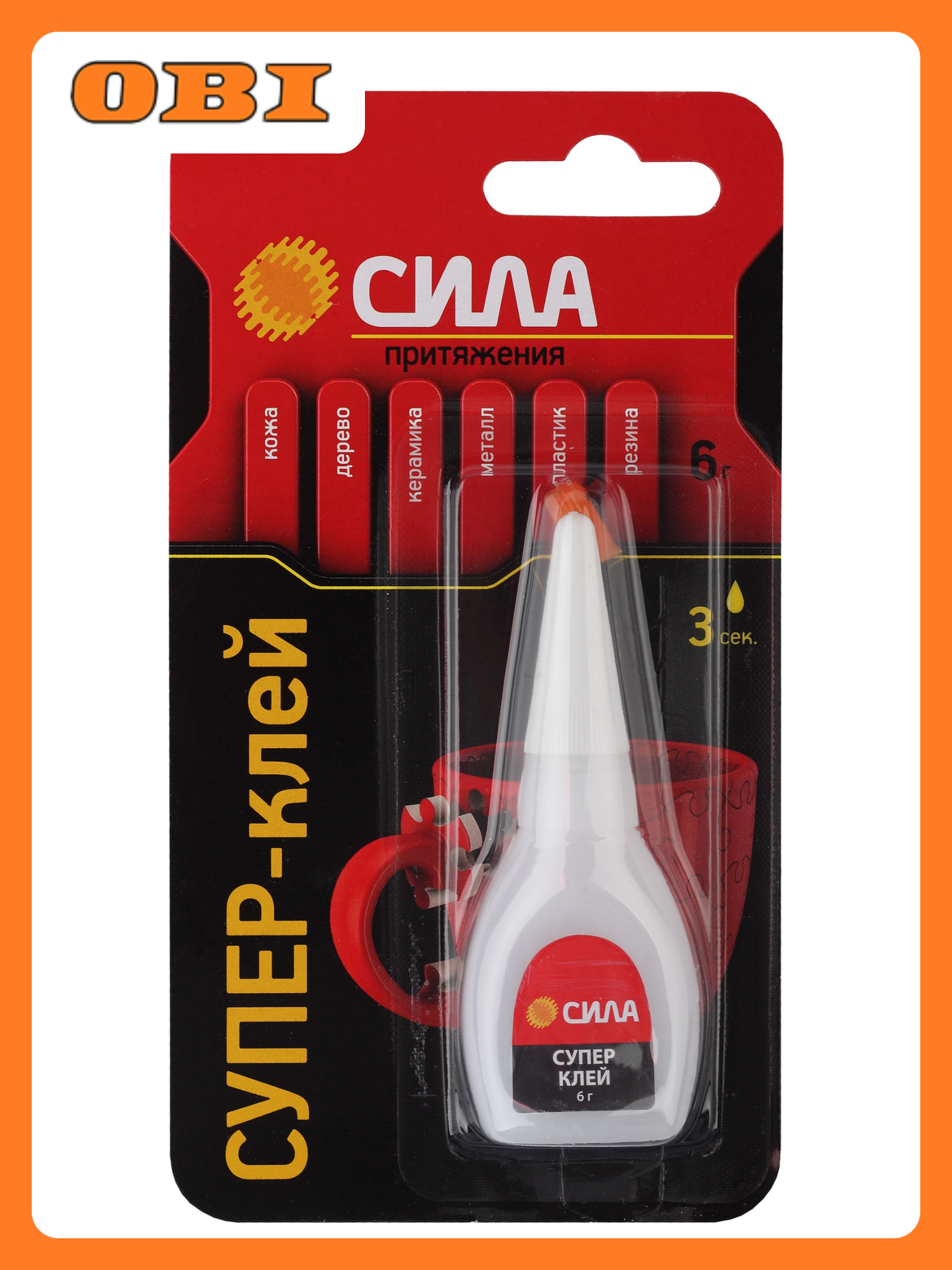 Супер клей Сила ШБ SSBL1-6, 6 гр