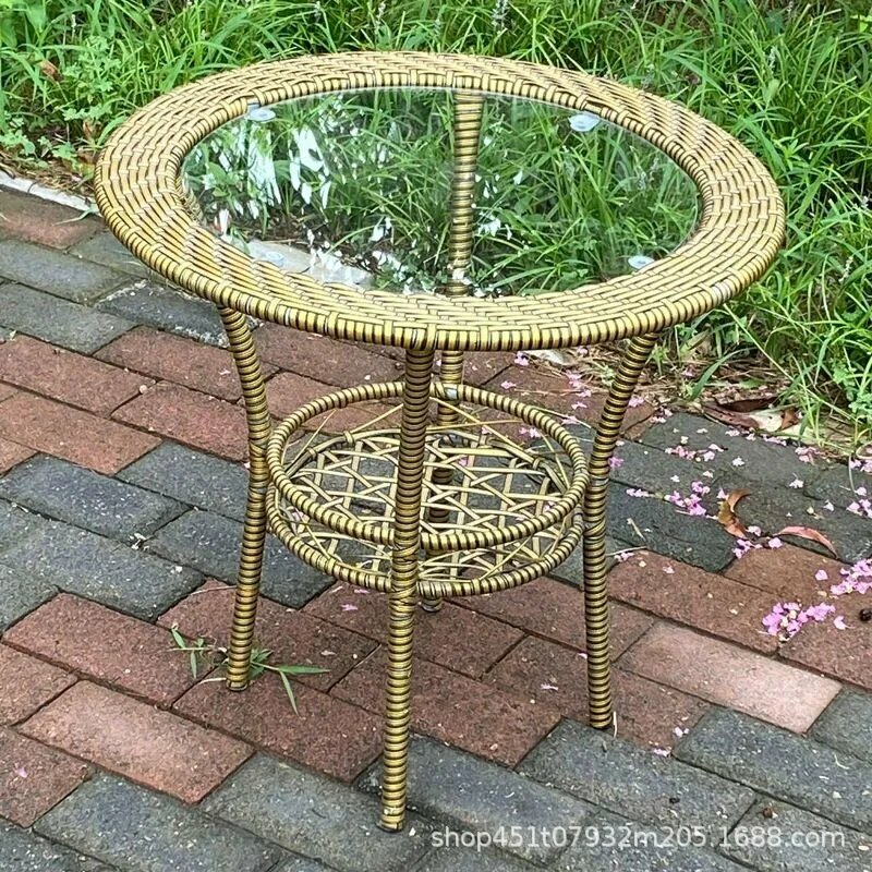 Садовый стол, Закаленное стекло 57х57х54 см