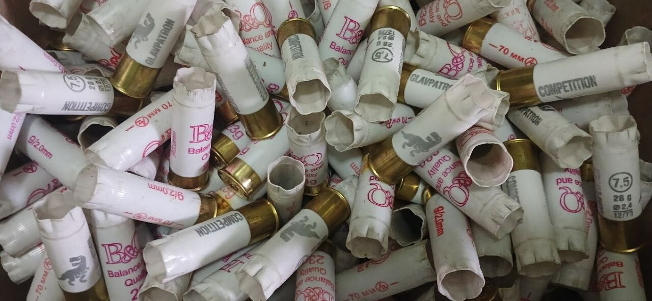 Гильза 12 калибра белые 100шт