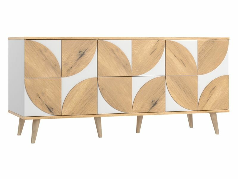 Тумба ТВ с ящиками "Невада" 139х64,8х50 Белый