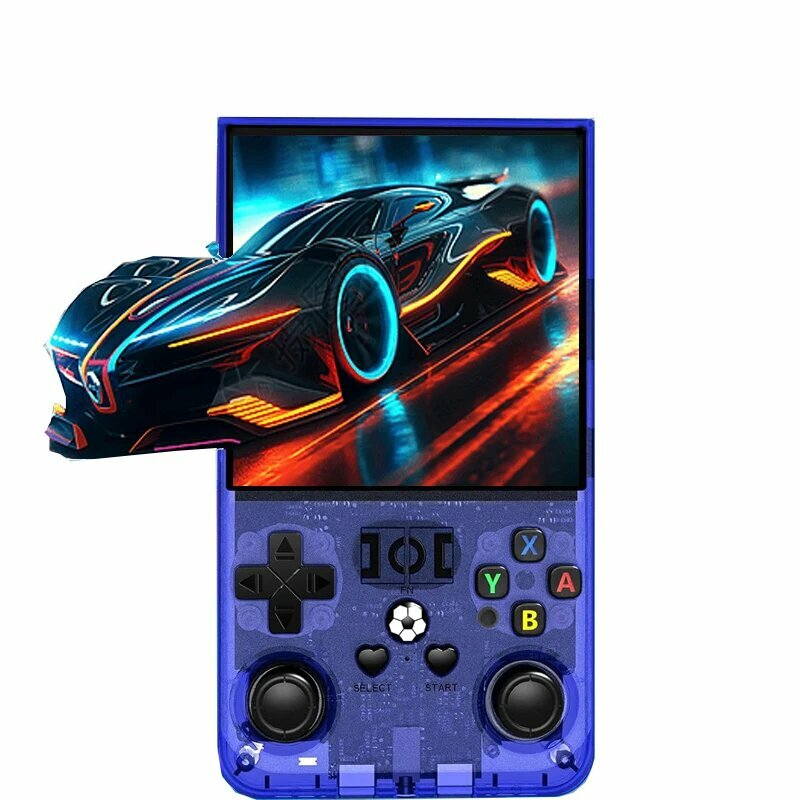 Портативная игровая консоль WDYQJE R36MAX, Синий, 128GB