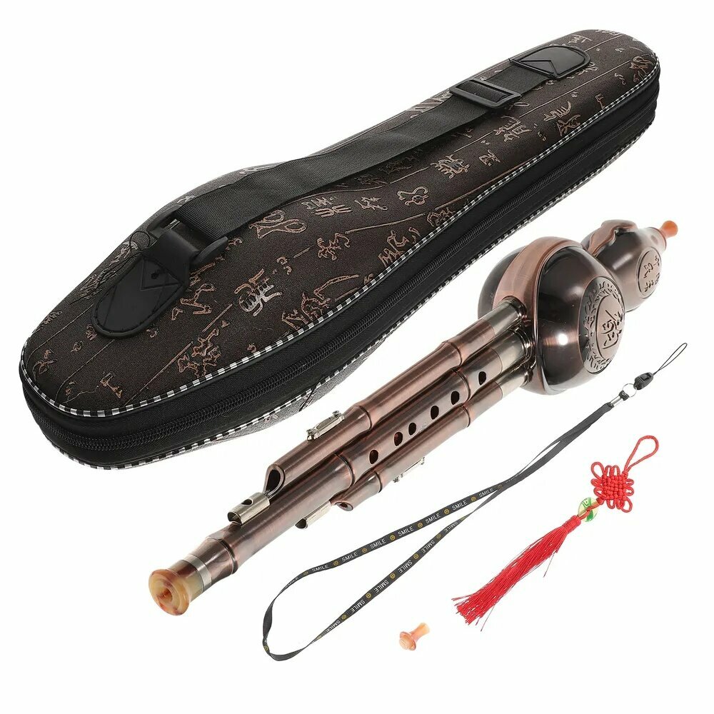 Комплект Китайский Музыкальный Инструмент Лютня Кукурбита, Золотой, Для Начинающих, Практический Инструмент, 1 Комплект