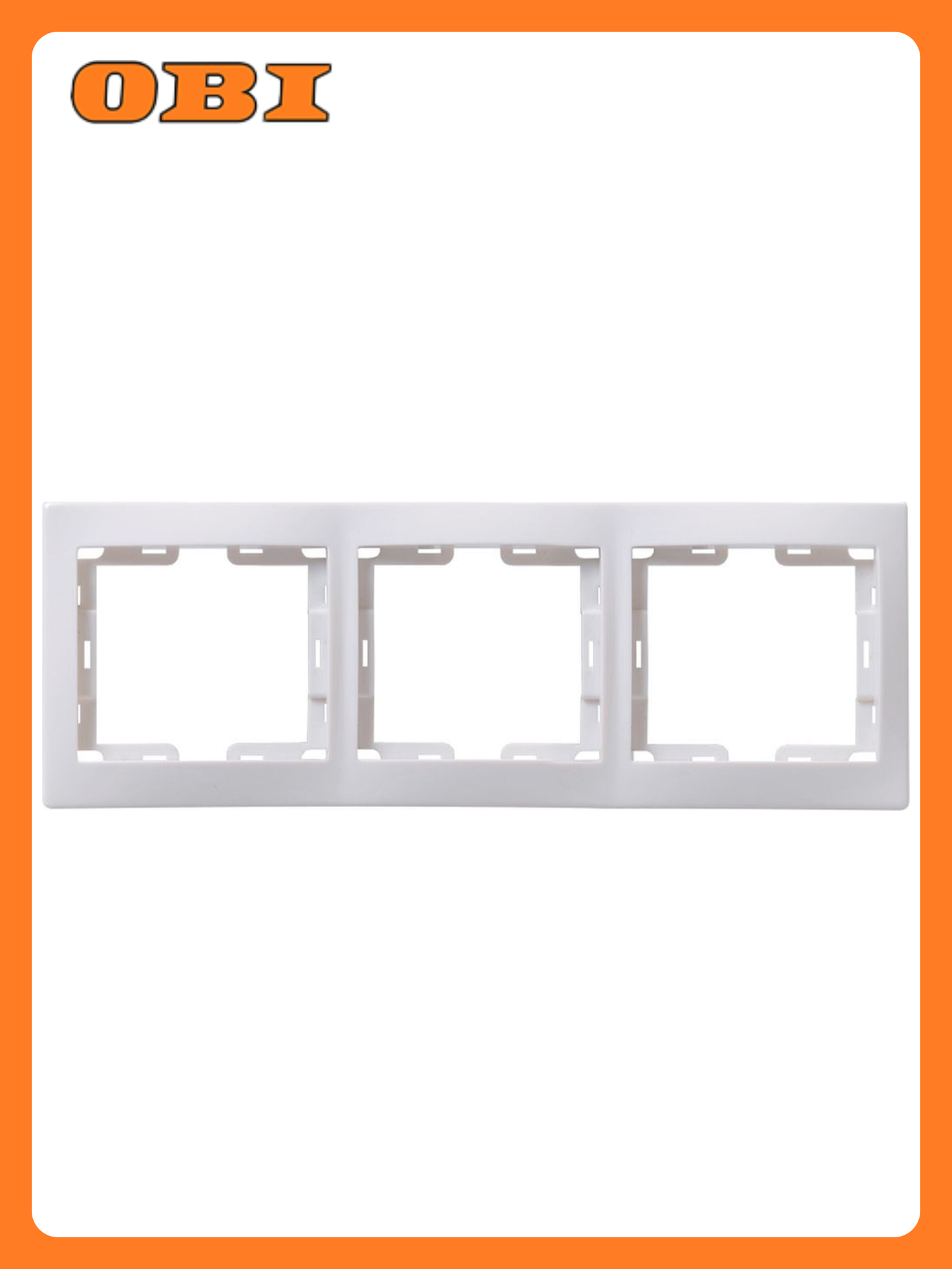 Рамка IEK кварта РГ-3-КБ 3 поста белый