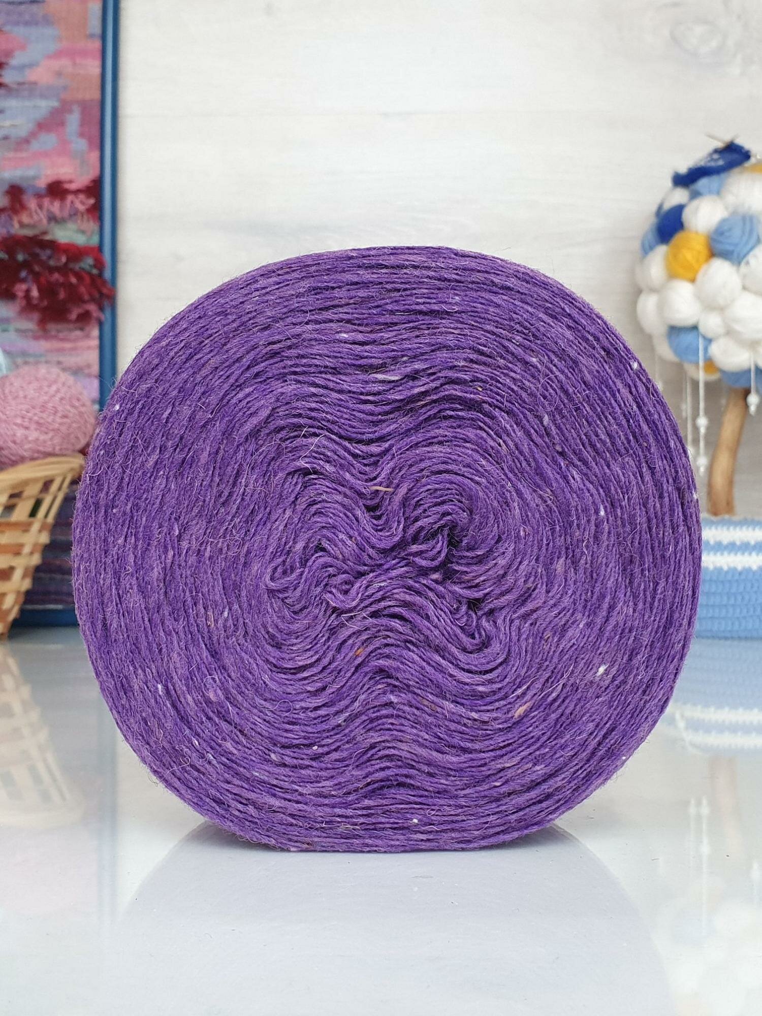 Пряжа Рассказовская Ангорка, сирень - 40_1, 95% шерсть ангорской козы, 5% акрил, 2 мотка, 250 г, 700 м.