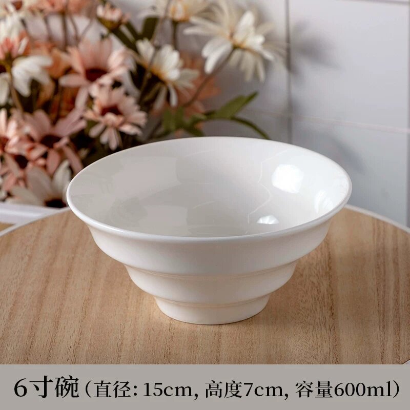 Керамическая миска в корейском стиле 6inch для дома, одиночная, подходит для риса, лапши, десертов, овсянки, йогурта,