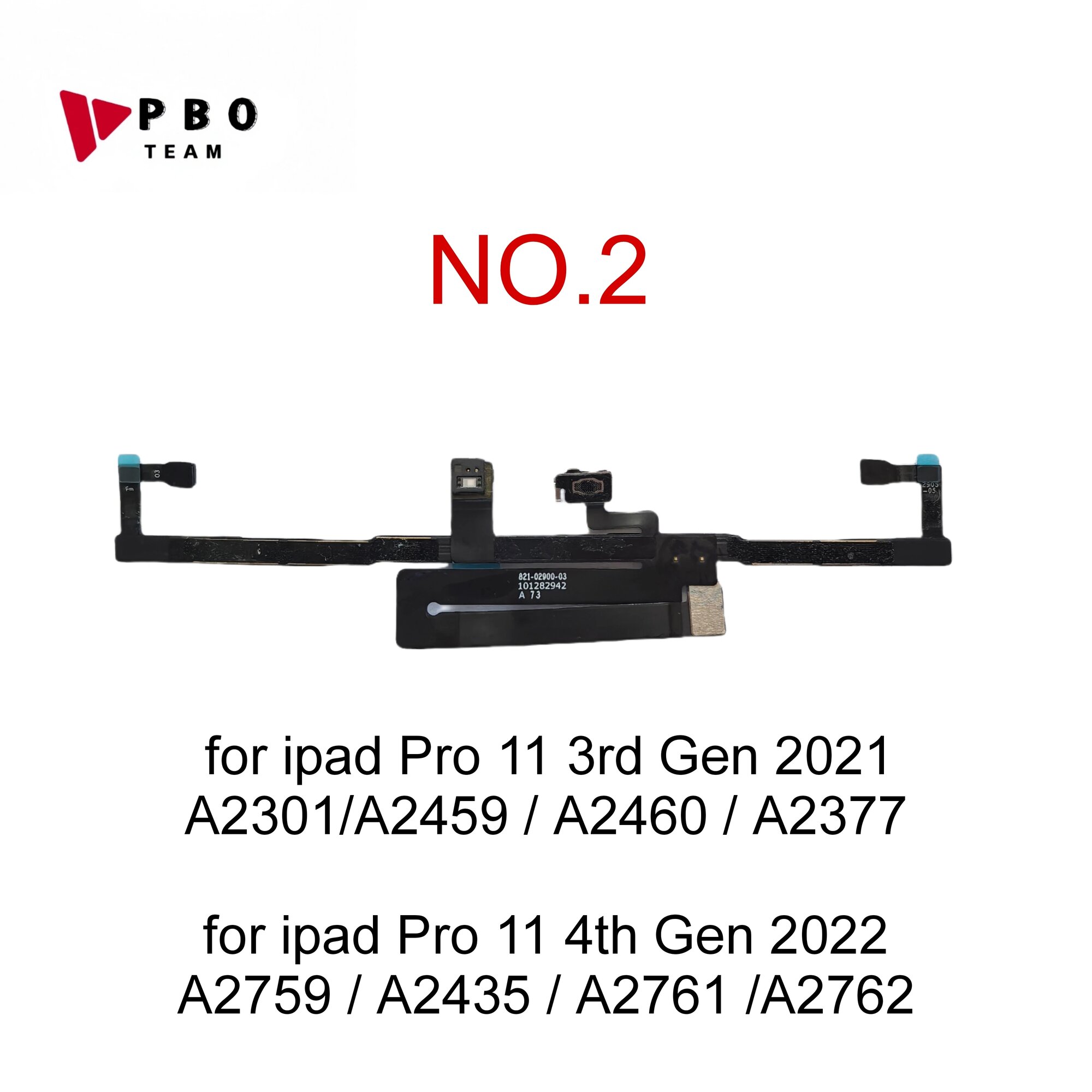 Кабель Face ID для iPad Pro 11 3rd/4th A2301-A2762, Цвет: 1pcs No2