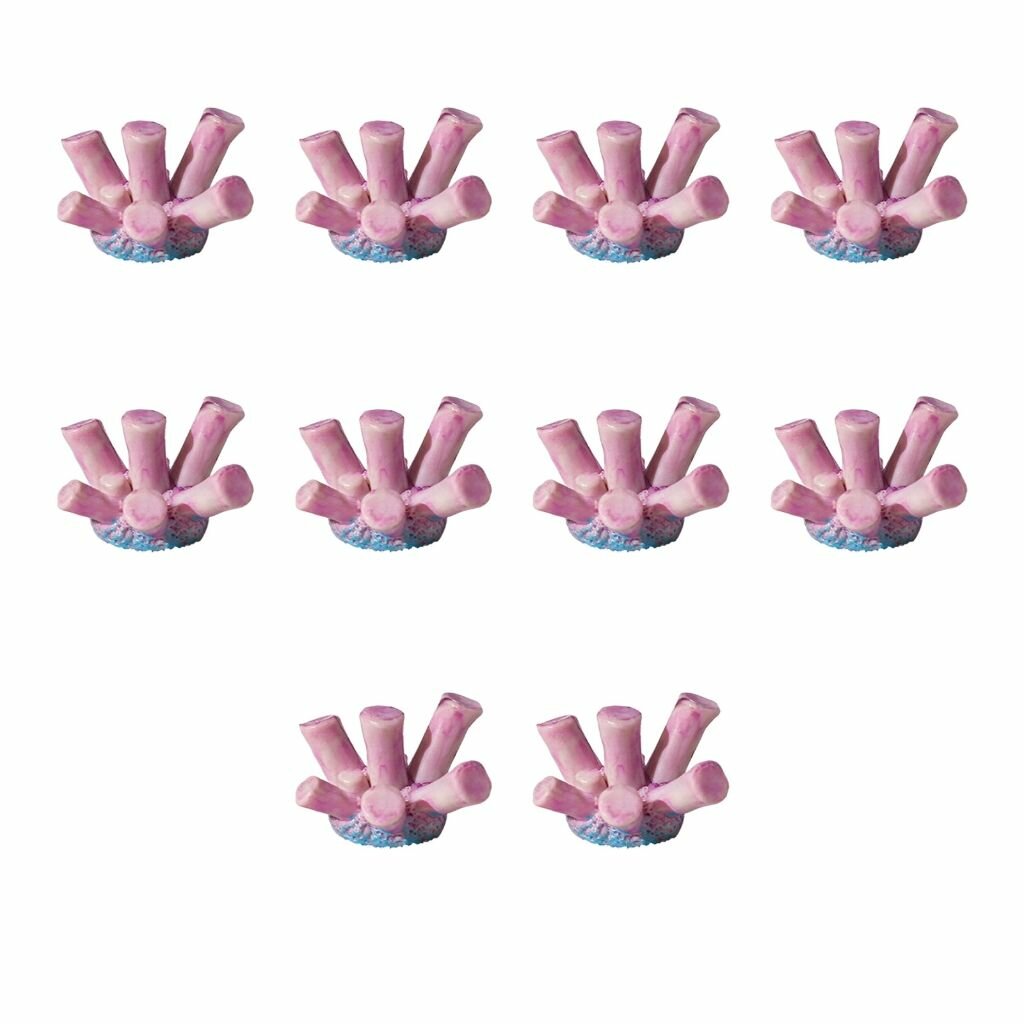 Декорация для аквариума, Декорация для аквариума, искусственный коралл - модель J, цветной, 1 упаковка 10 штук