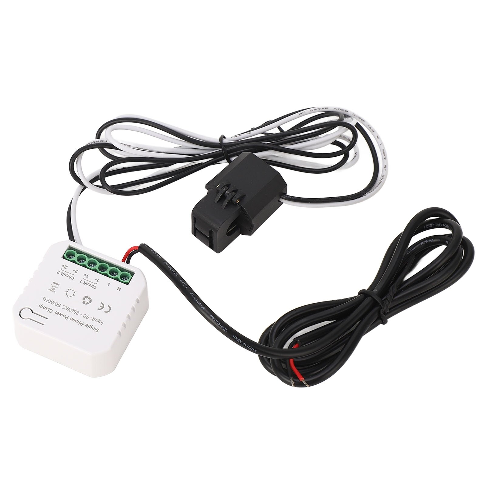 Интеллектуальный энергомонитор для ZigBee, счетчик электроэнергии в кВт·ч с токовым трансформатором на 80 А, 90–250 В переменного тока.