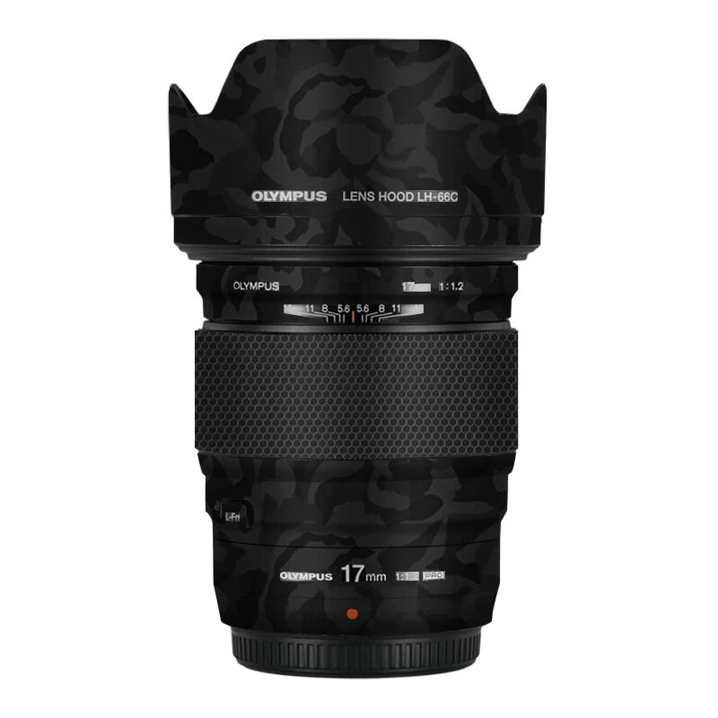 3M пленка для защиты объектива Olympus 17мм F1.2 Pro - Shadow Camouflage Black, устойчивая к царапинам