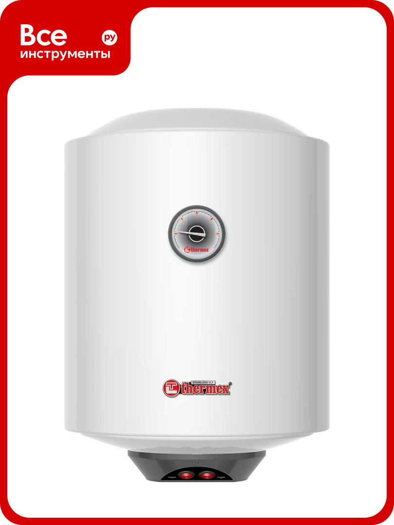 Накопительный, Термекс, водонагреватель Термекс Praktik 30 V Slim ЭдЭ001638, нержавеющей стали, представляет