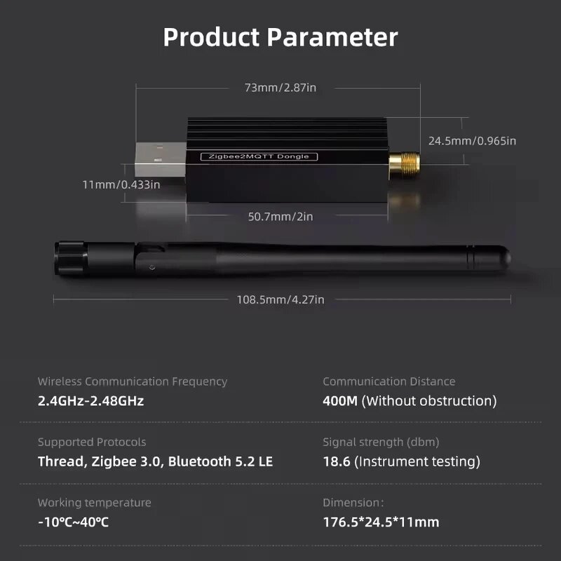 Tuya Smart ZigBee 3.0 Dongle-E USB Шлюз