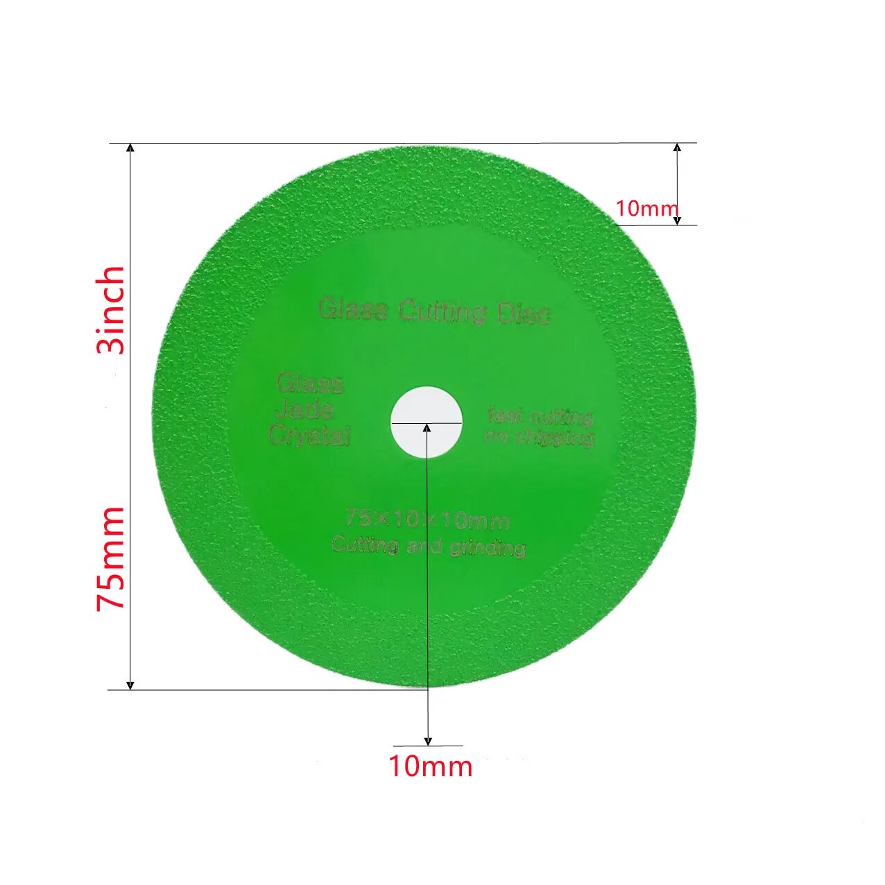 Алмазный диск для резки стекла 75 мм, 1PCs-75mm